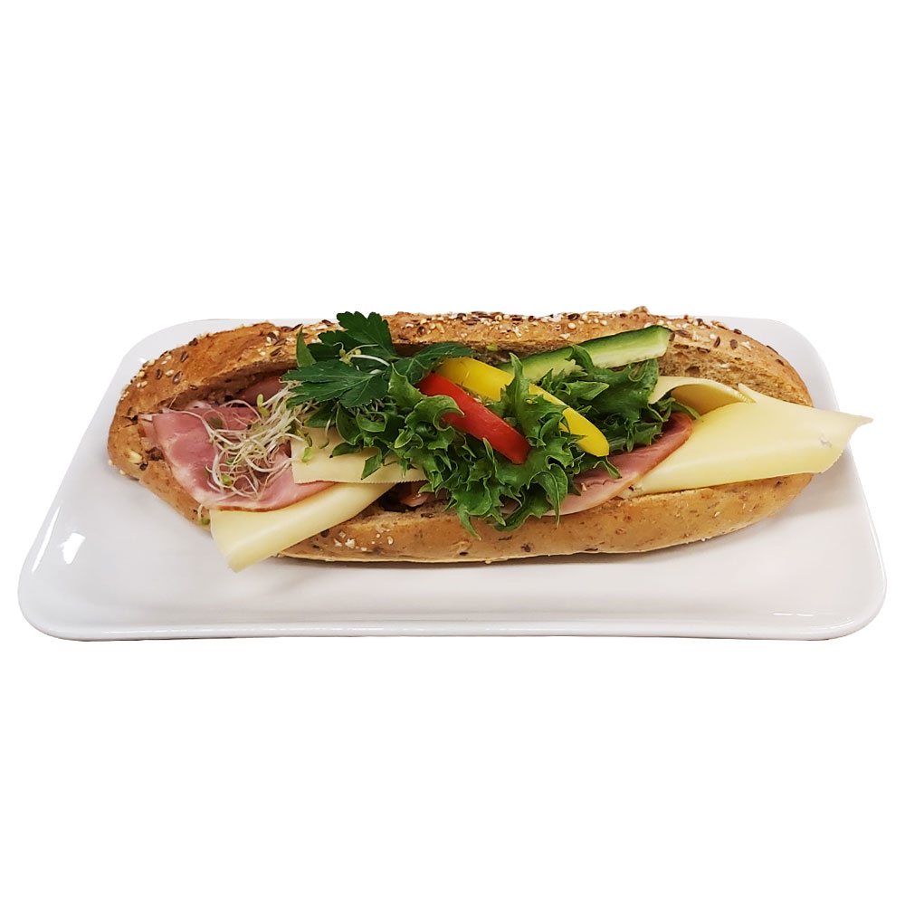 Baguette, m/ost, skinke - Hjelles